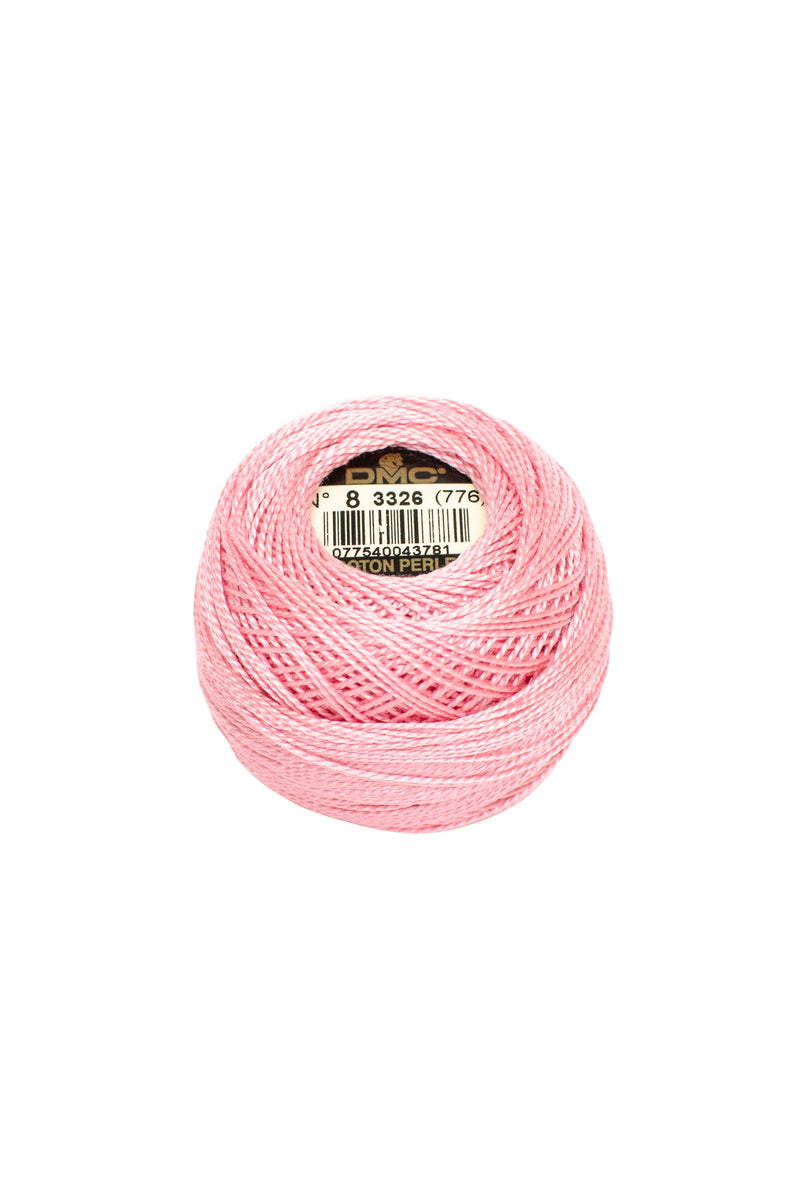 DMC Perle 8 thread- 3326 Light Rose – Scribbly Gum Quilt Co